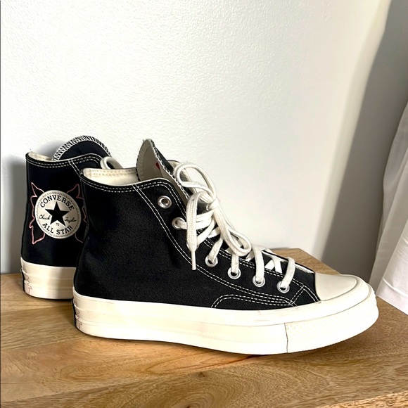 Converse | Shoes | Converse Chuck Black Hightop Sneakers | Poshmark